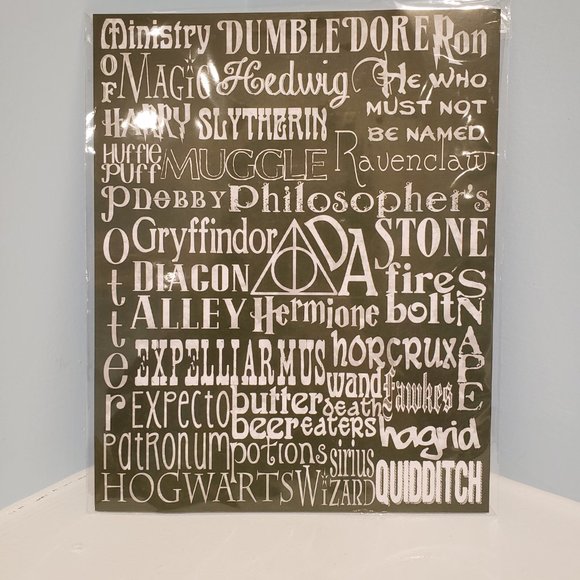 Art | Harry Potter Word Art Print | Poshmark